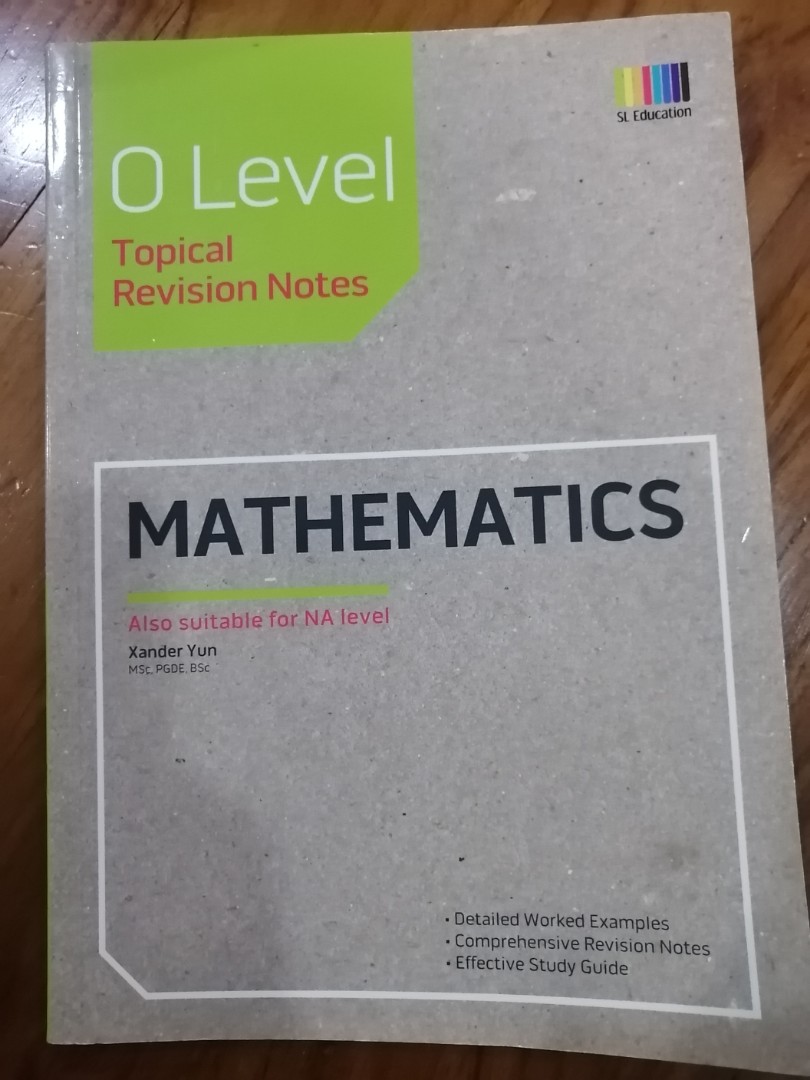 Math revision notes, Hobbies & Toys, Books & Magazines, Textbooks on ...