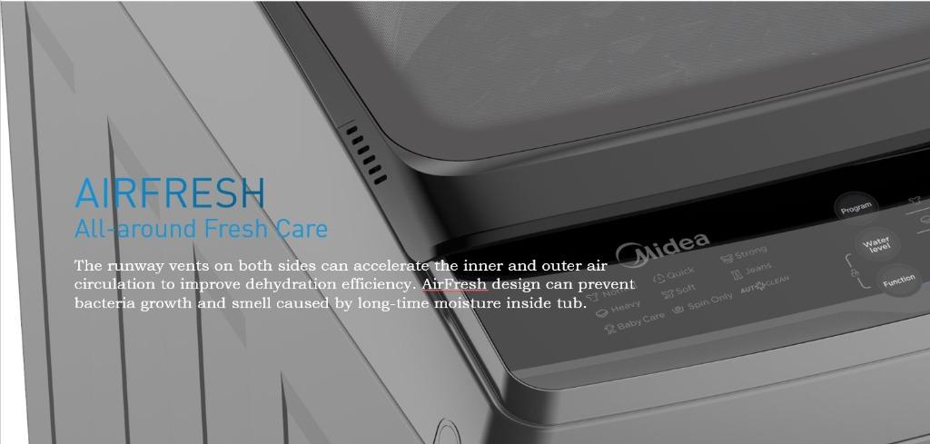 MIDEA LUNAR DIAL SERIES 8.5KG TOP LOAD WASHING MACHINE MA200W85, TV ...