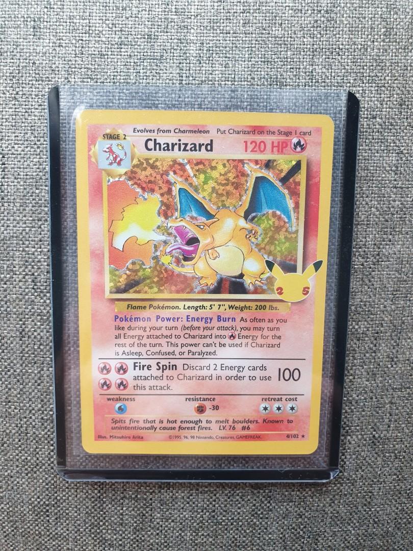 Celebrations Holo Charizard Pokemon 25th Anniversary Pokemon TCG ...