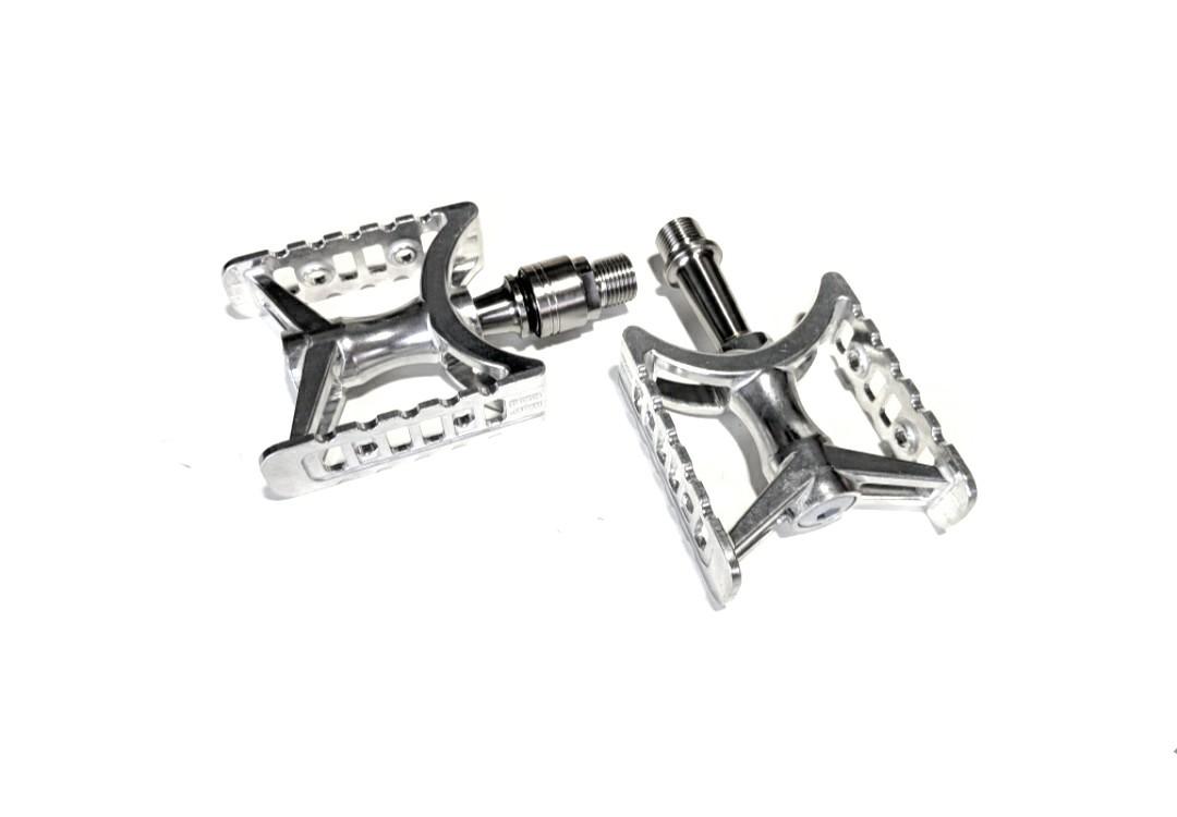 (Modified) Mks Cygma Pedals with full titanium axles for Brompton ...