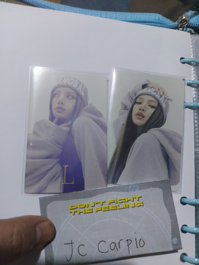 ONHAND LALISA LISA RARE PC PHOTOCARD BEANIE SET, Hobbies & Toys ...