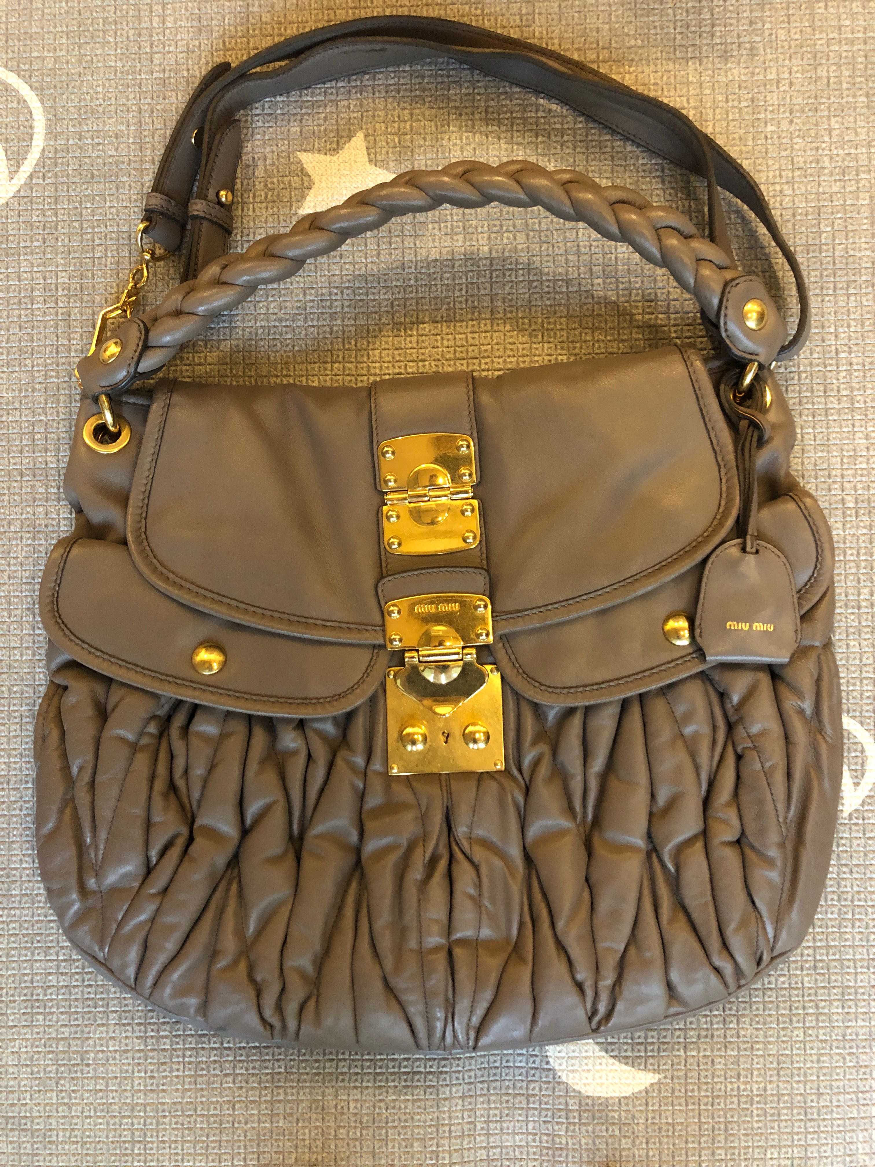 Original Miu Miu coffer bag, Luxury, Bags & Wallets on Carousell