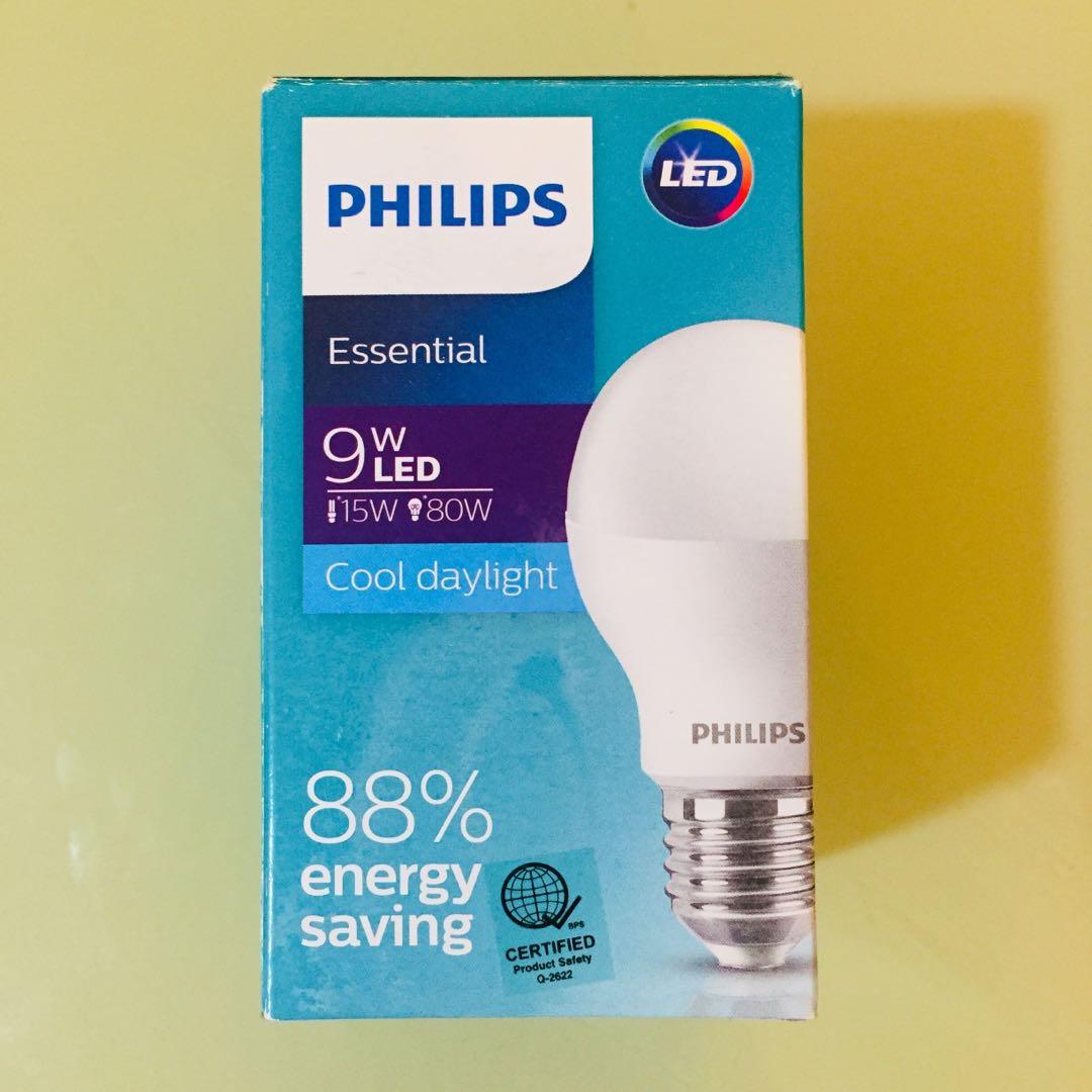 Philips 9 Watts LED Bulb, Furniture & Home Living, Lighting & Fans ...