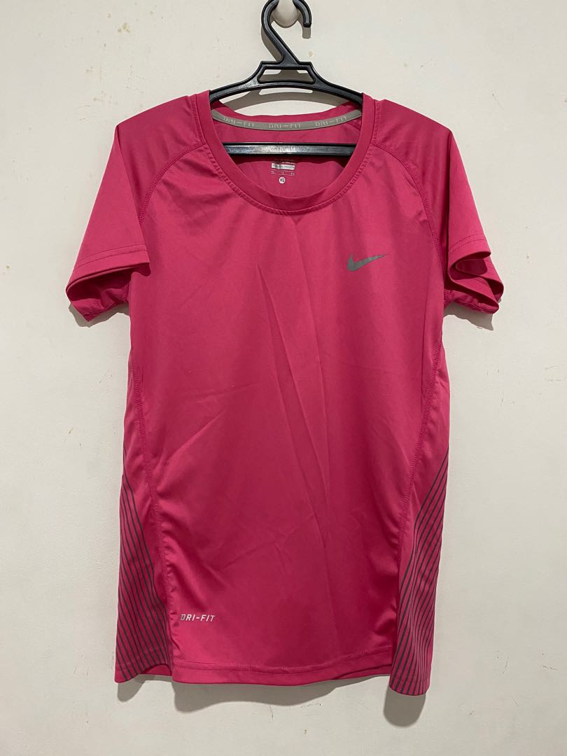 Pink drifit, Women's Fashion, Activewear on Carousell