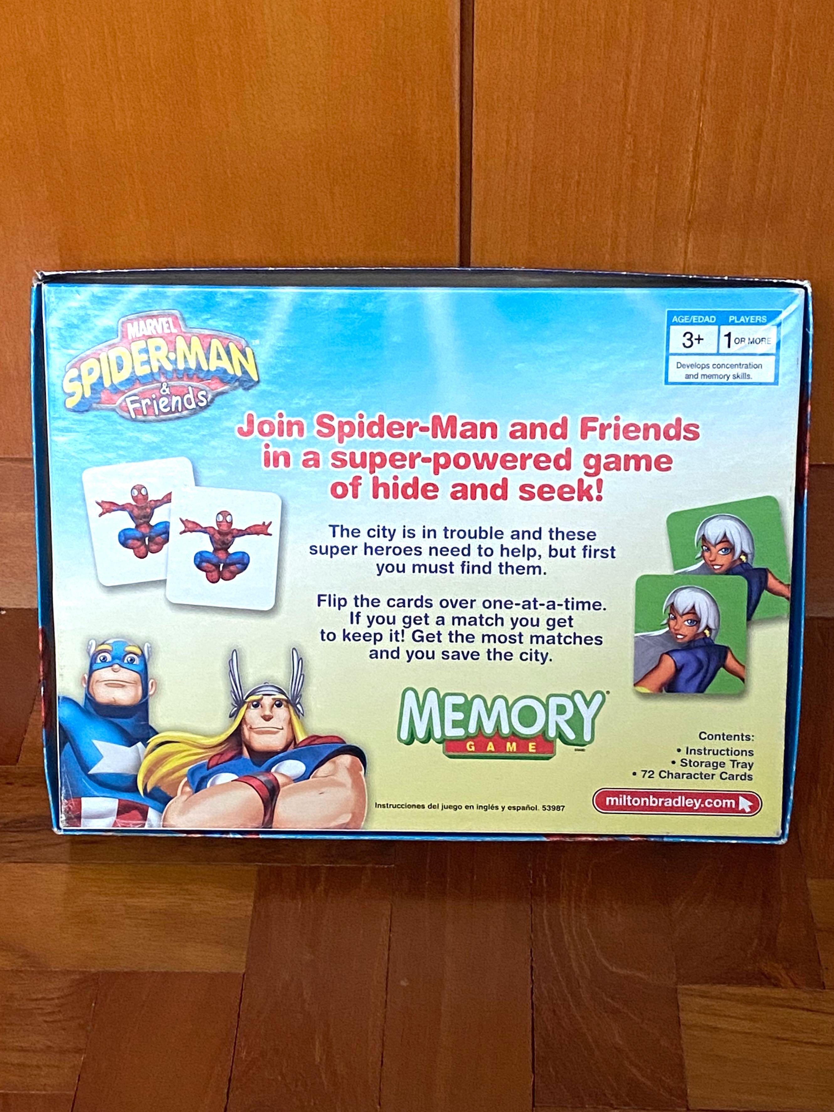 Preloved Marvel Spiderman & Friends Memory Game, Hobbies & Toys, Toys ...