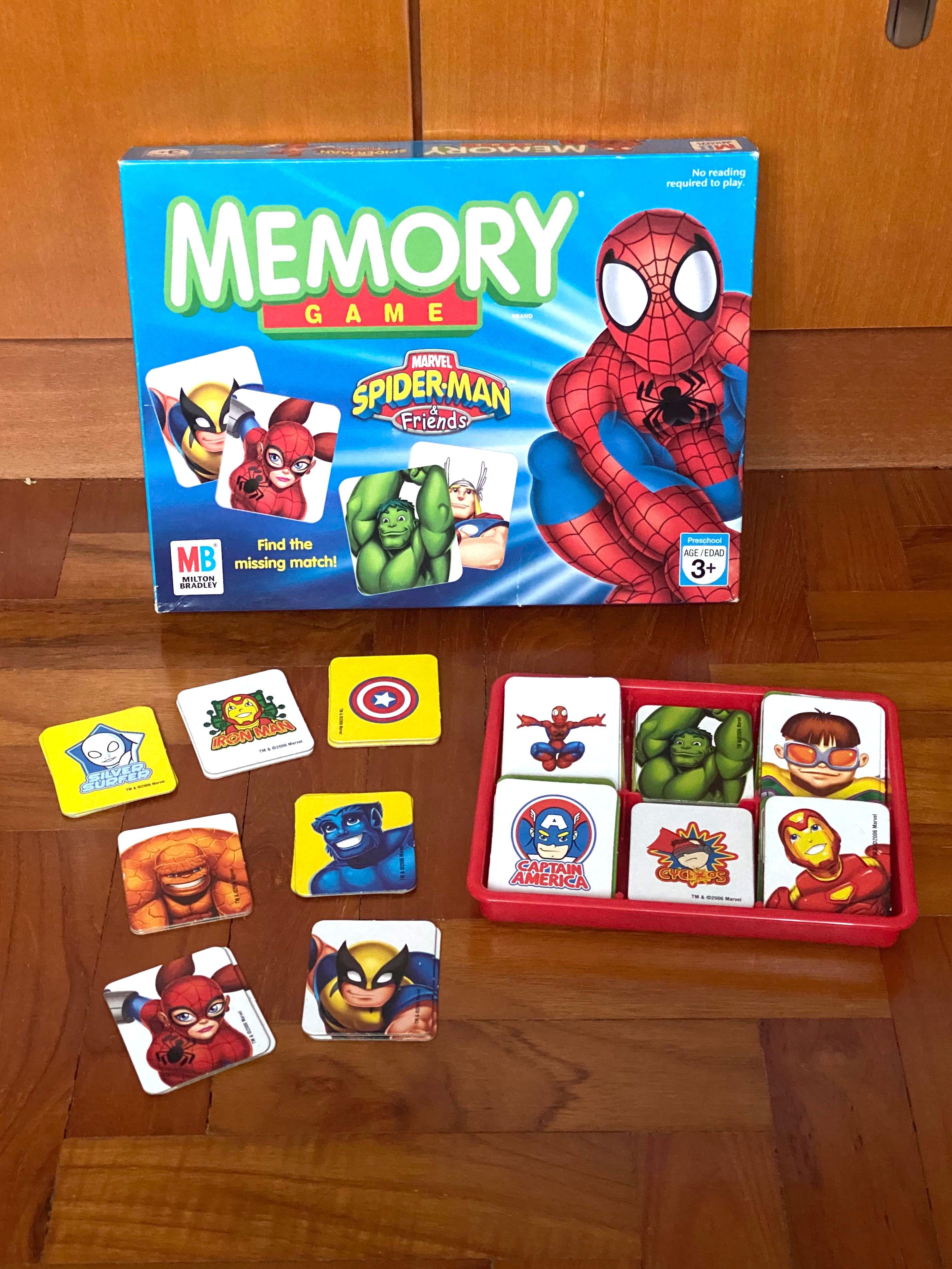 Preloved Marvel Spiderman & Friends Memory Game, Hobbies & Toys, Toys ...