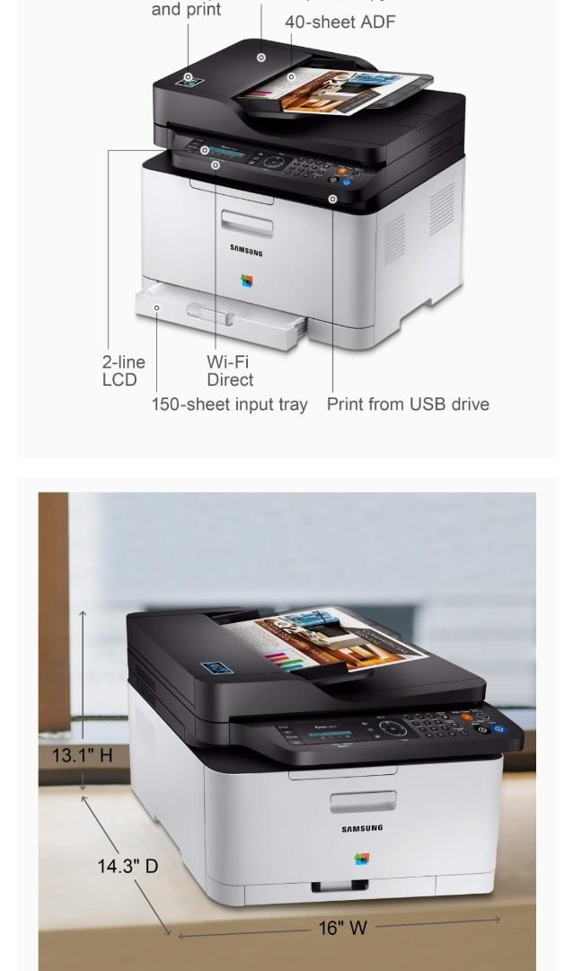 Samsung print fax copy laser color, Computers & Tech, Printers ...