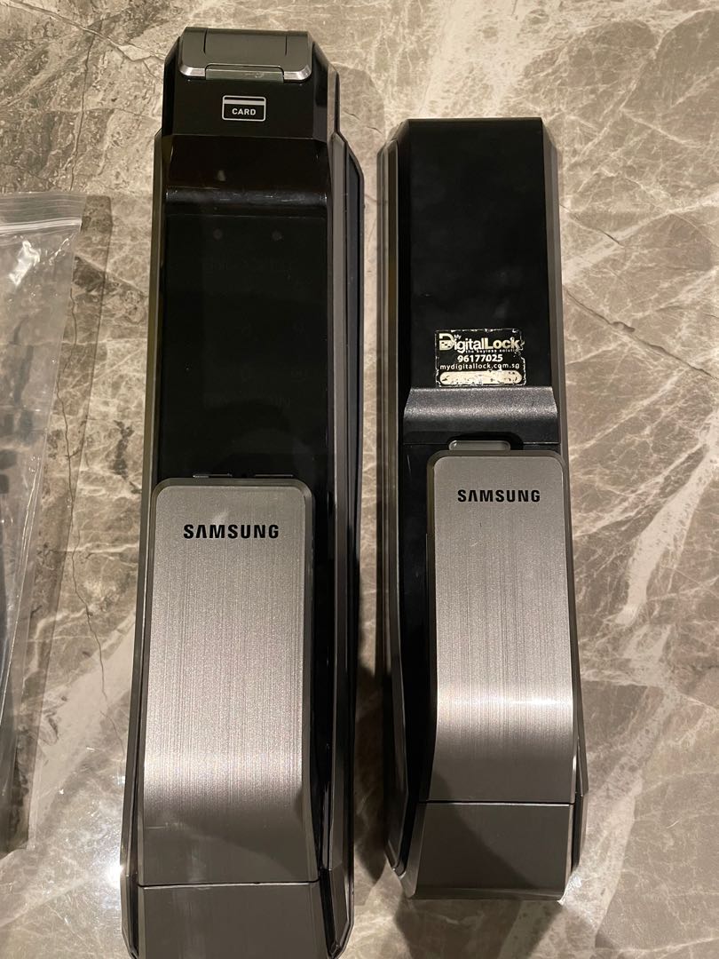 Samsung Smart lock Push Pull Handle, TV & Home Appliances, Electrical ...