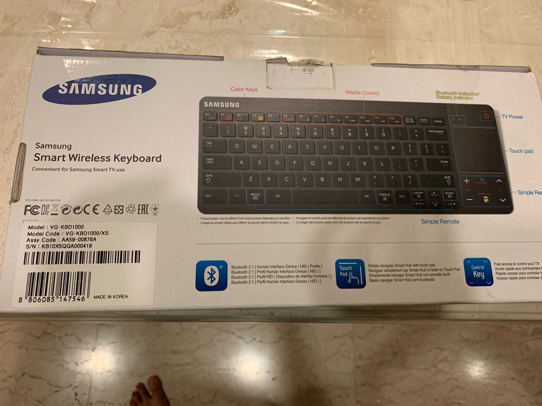 Samsung smart wireless keyboard, Computers & Tech, Parts & Accessories ...