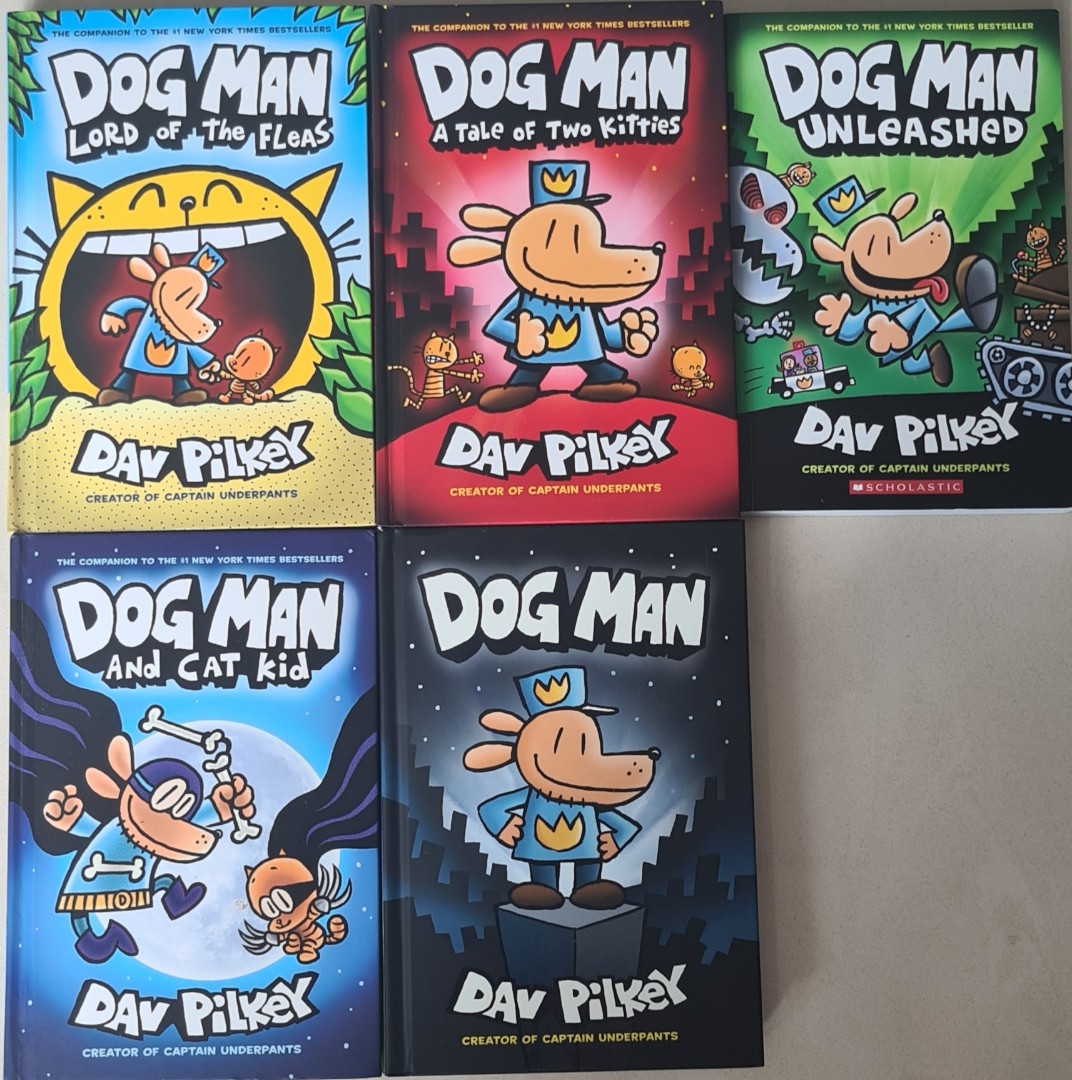 Set of 5 Dog Man comics, Hobbies & Toys, Books & Magazines, Children's ...