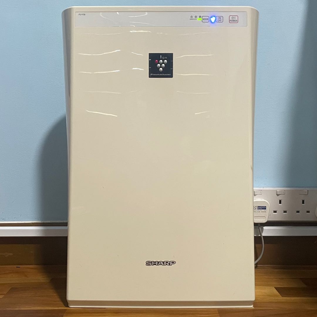 Sharp Ion Plasmacluster Air Purifier FU-Y30E-W, TV & Home Appliances ...
