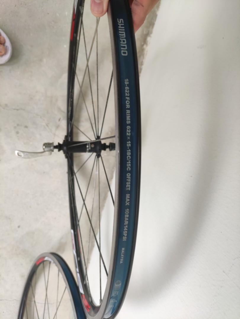 Shimano R500 wheelset rims wheel set WH R501, Sports Equipment ...