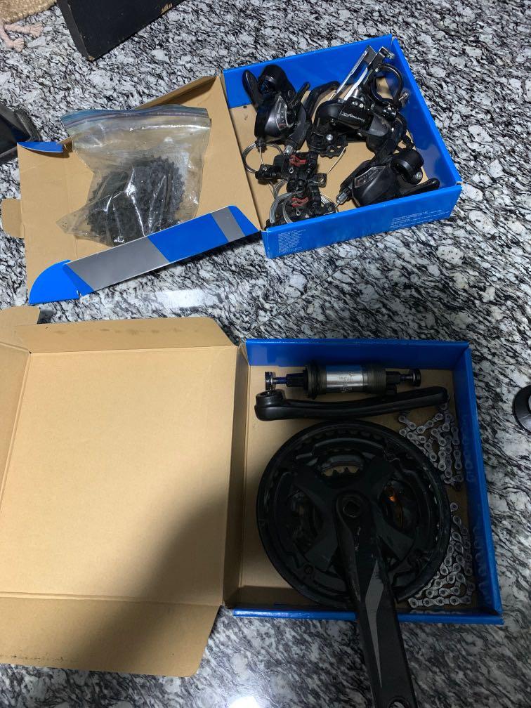 Shimano Tourney TX - Full group set, Sports Equipment, Bicycles & Parts ...
