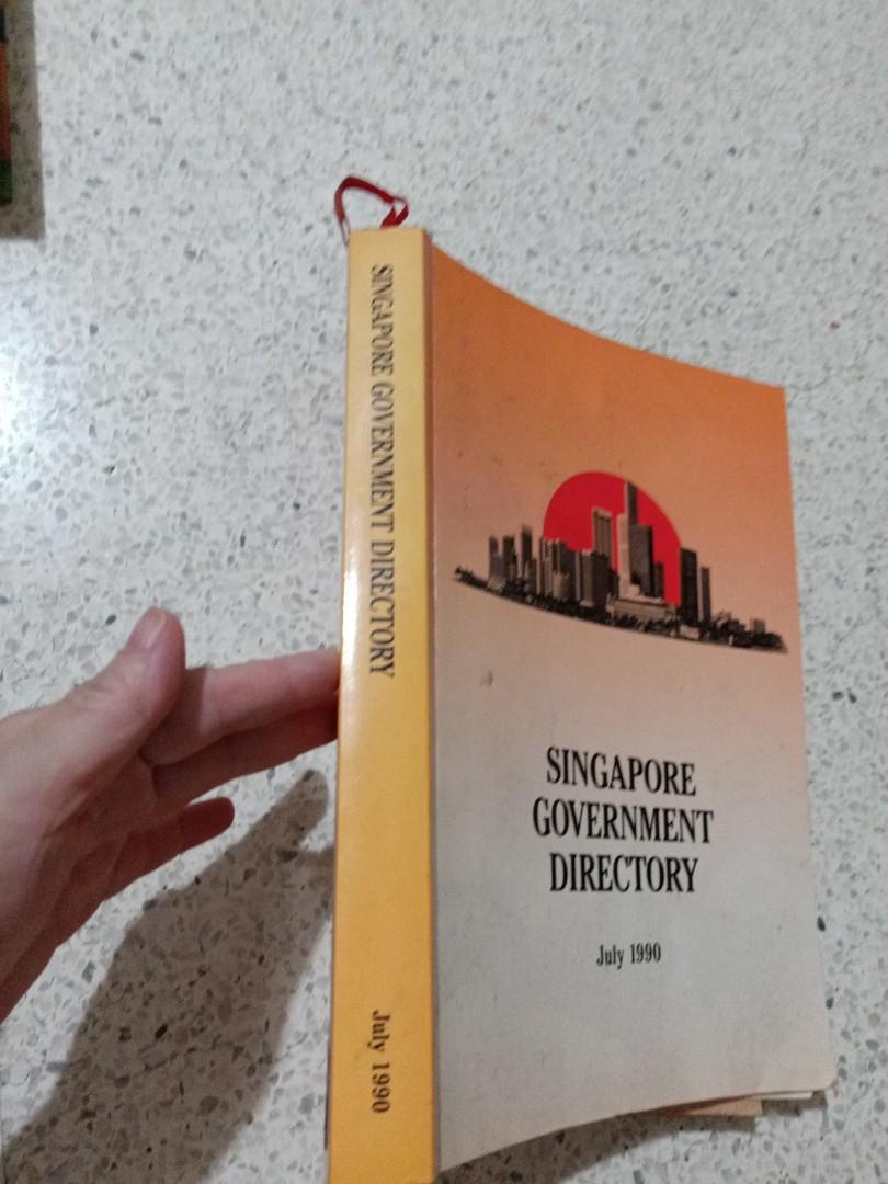 Vintage Singapore Government Directory July 1990, Hobbies & Toys ...