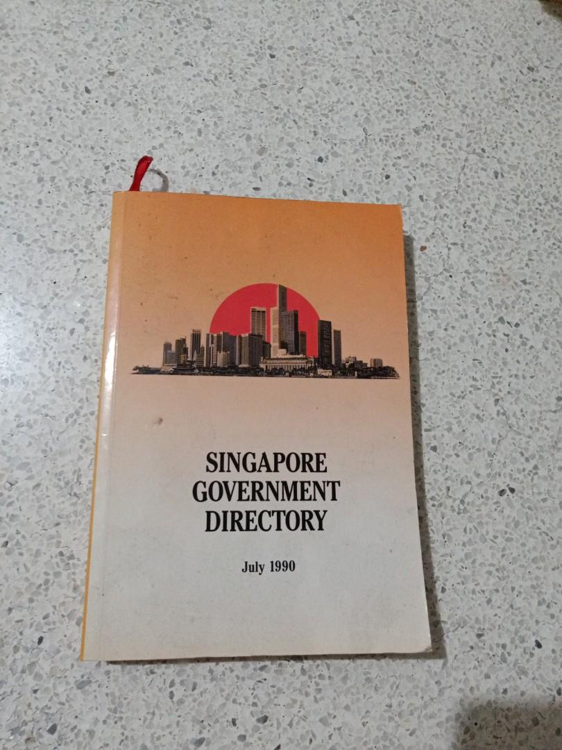 Vintage Singapore Government Directory July 1990, Hobbies & Toys ...