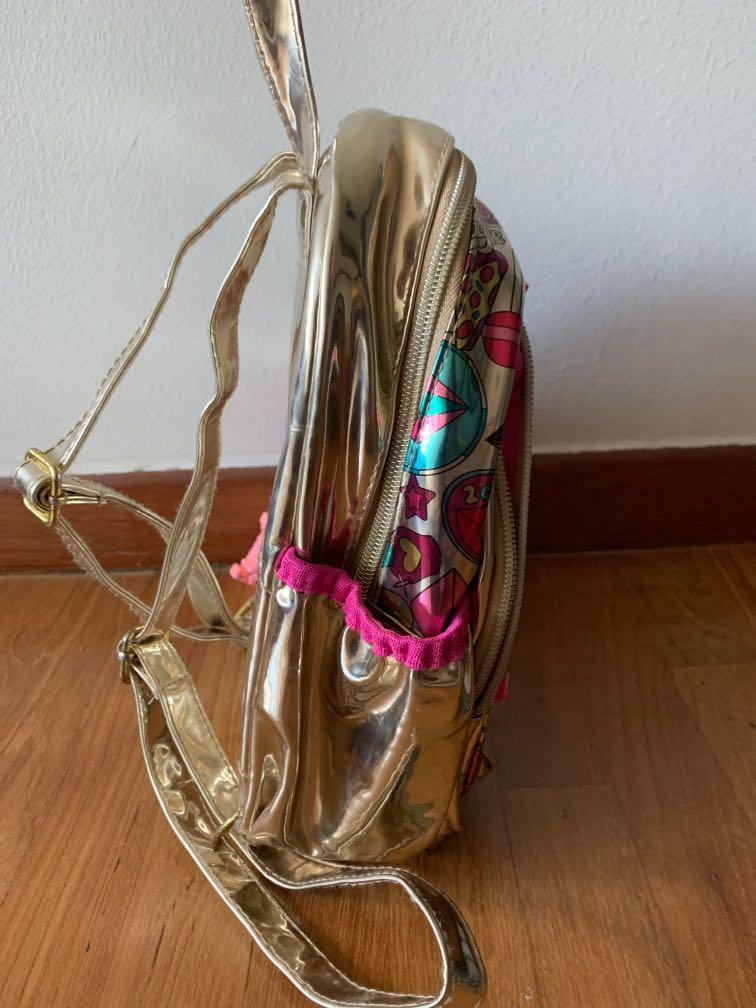 Smiggle gold backpack, Babies & Kids, Babies & Kids Fashion on Carousell