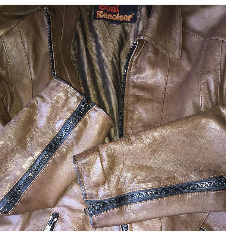 Soul Revolver Vintage Leather Jacket, Men's Fashion, Coats, Jackets and ...