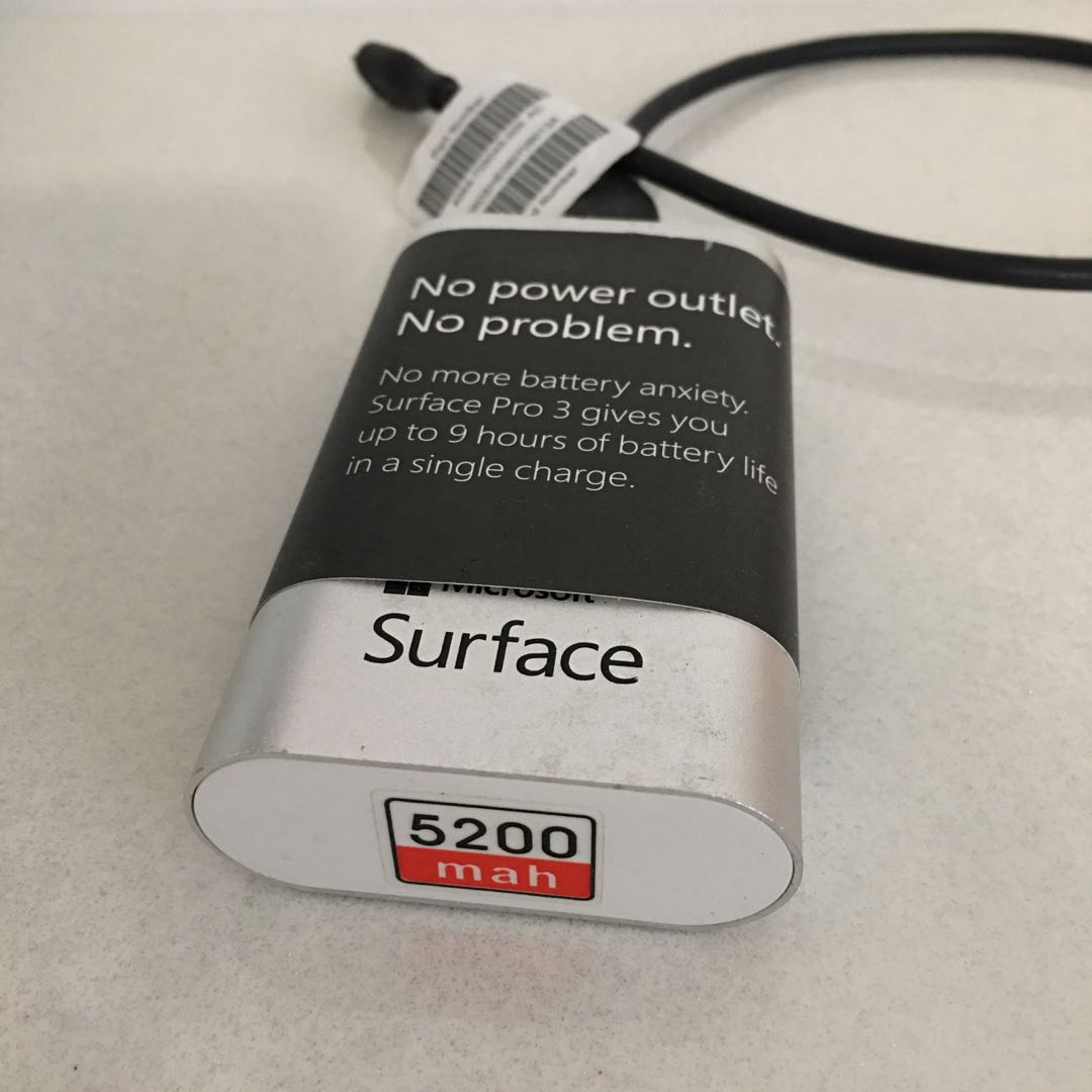 Surface Pro Power Bank 5200mAH, Computers & Tech, Parts & Accessories ...