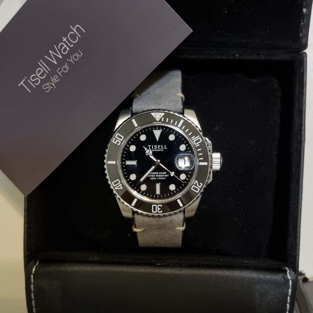 Tisell Marine Diver Watch, Luxury, Watches on Carousell