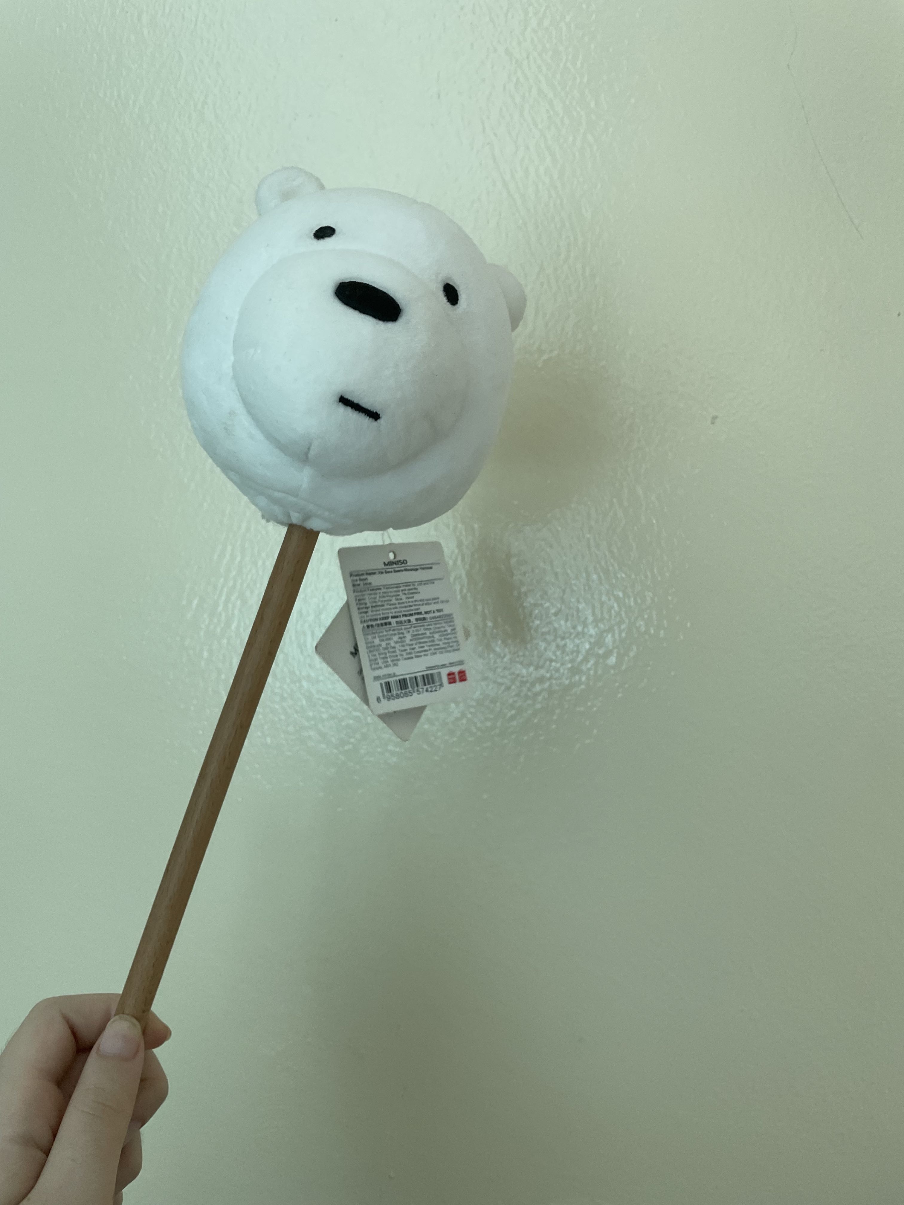 Miniso We Bare Bears massage hammer (ice bear) stuffed toy something ...