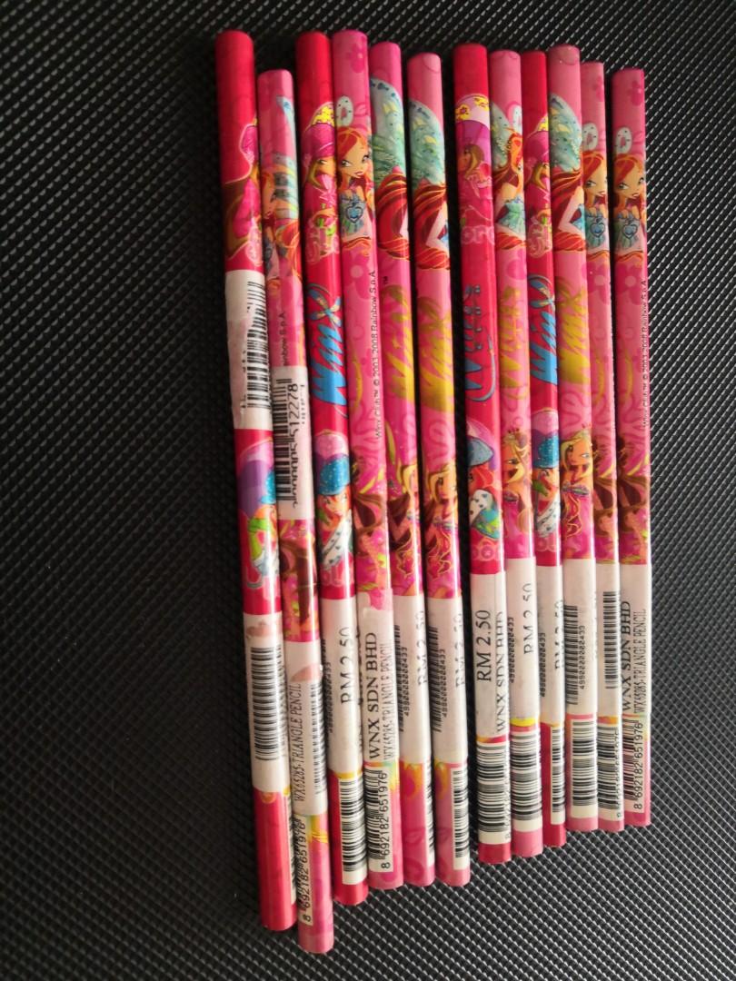 Winx Club Stationery Rainbow Triangle Pencil 12pcs, Hobbies & Toys ...
