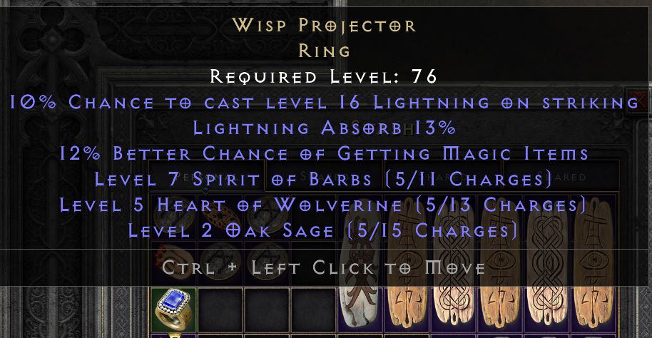 Wisp projector Ring - Diablo 2 Resurrected, Video Gaming, Gaming ...