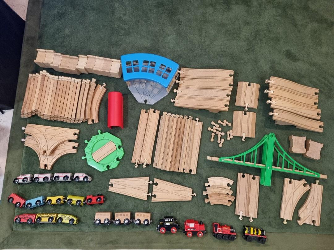 Wooden Train Set, Ikea, Hobbies & Toys, Toys & Games on Carousell