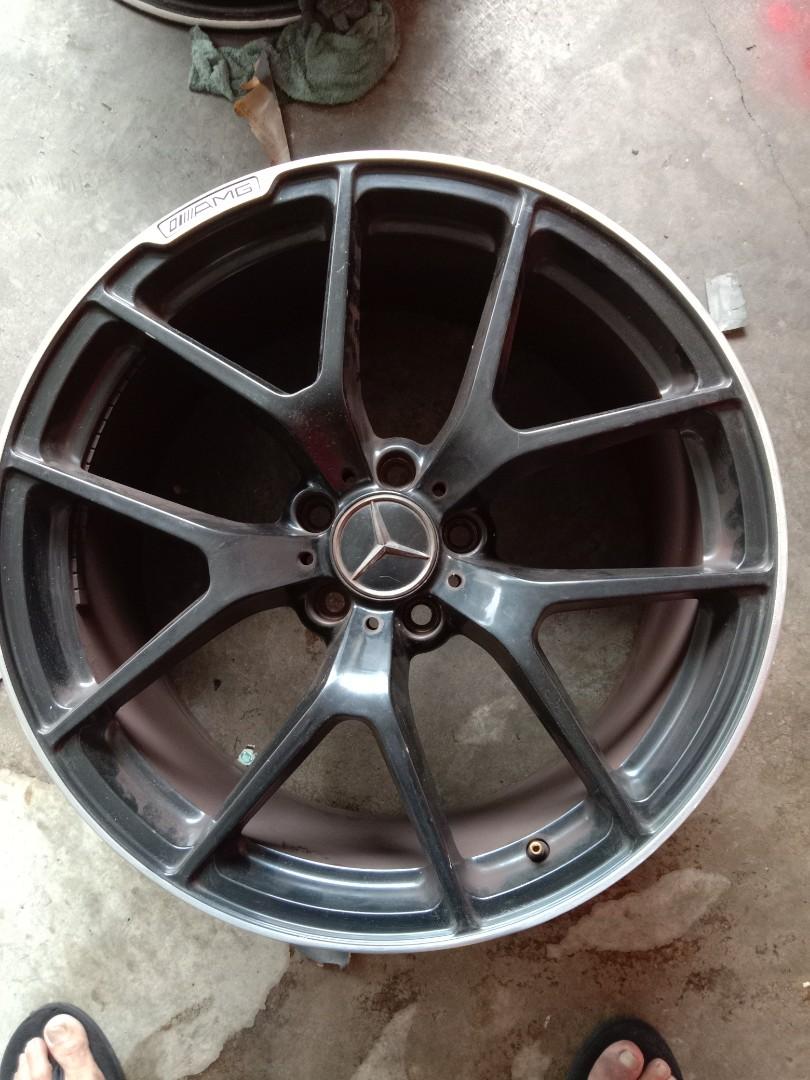 19" AMG rep rims, Car Accessories, Tyres & Rims on Carousell
