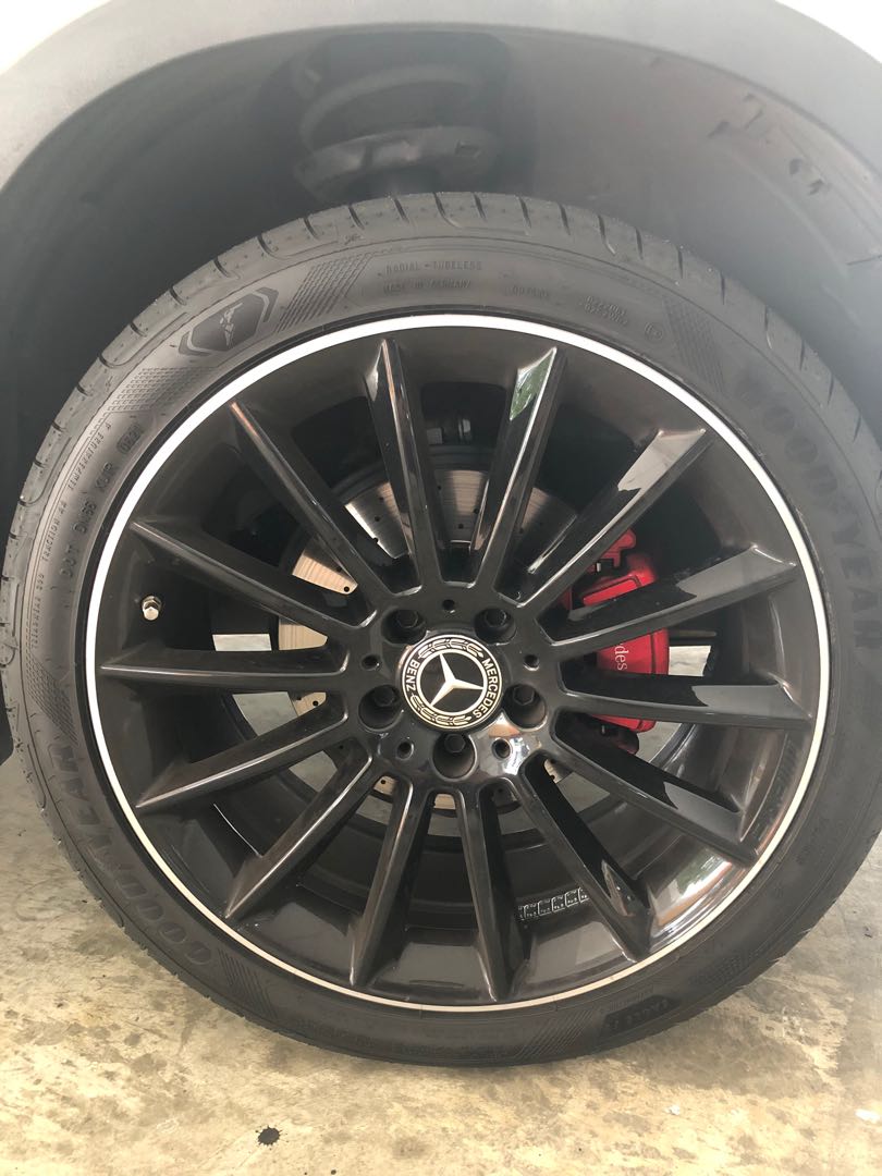 19” Original AMG rims, Car Accessories, Tyres & Rims on Carousell