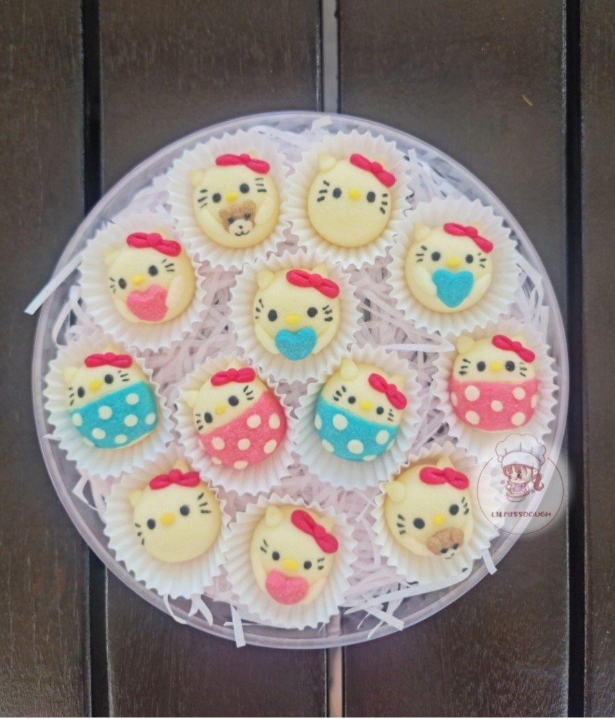 3D Hello Kitty German Cookies, Food & Drinks, Homemade Bakes on Carousell