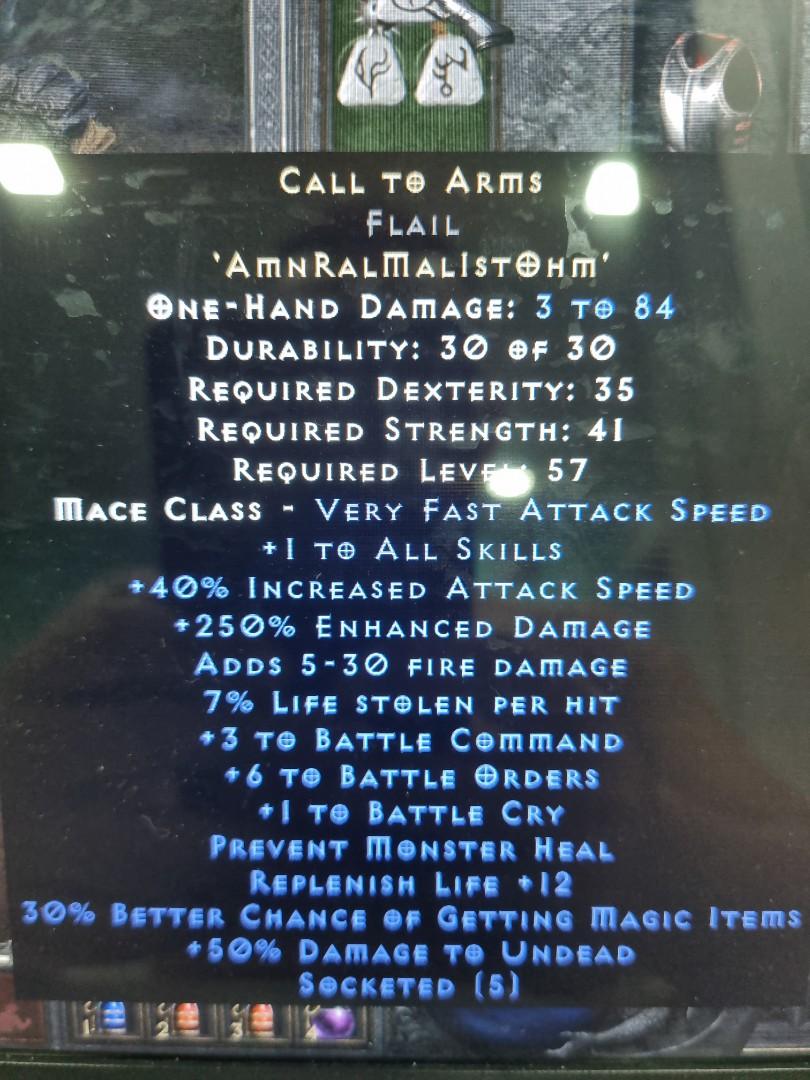 6BO CTA Call to arms. D2R, Video Gaming, Gaming Accessories, In-Game ...