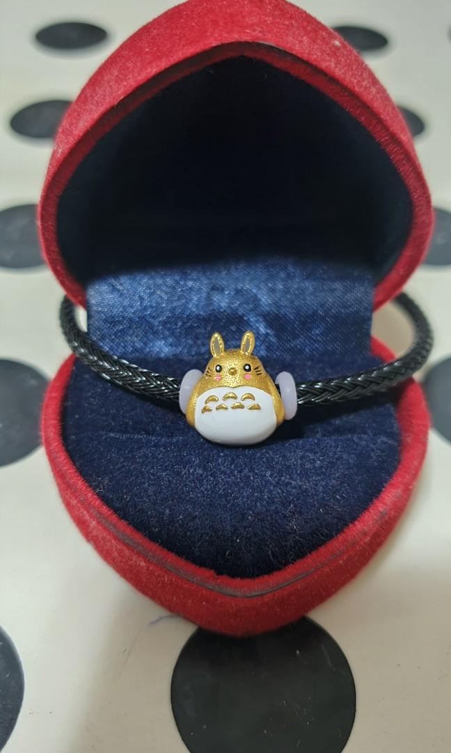 999 24k gold cartoon Totoro pendora charm, Women's Fashion, Jewelry ...
