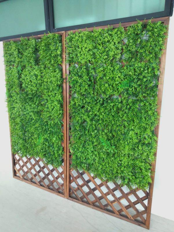 Artificial Grass panels partition divider, Furniture & Home Living ...