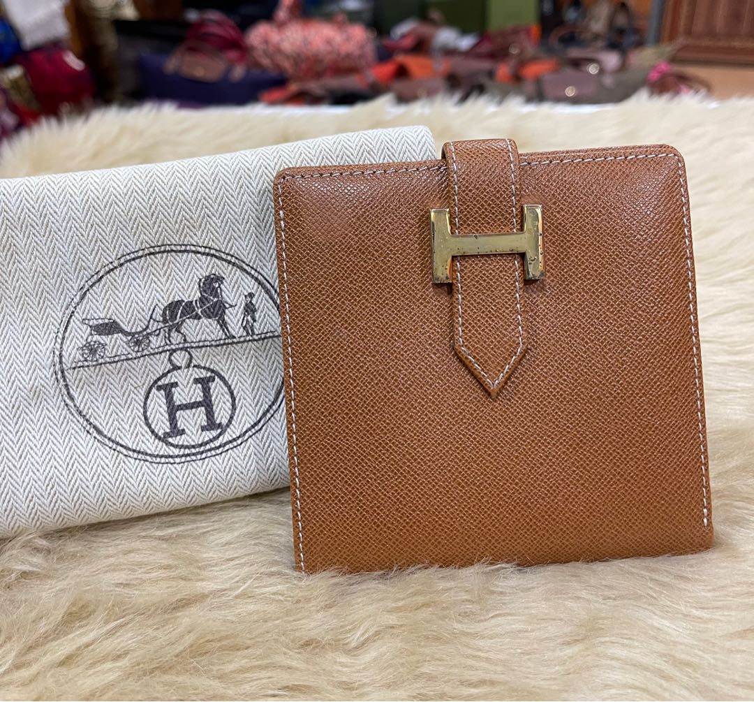 Authentic Hermes Wallet With Dustbag, Women's Fashion, Bags & Wallets ...