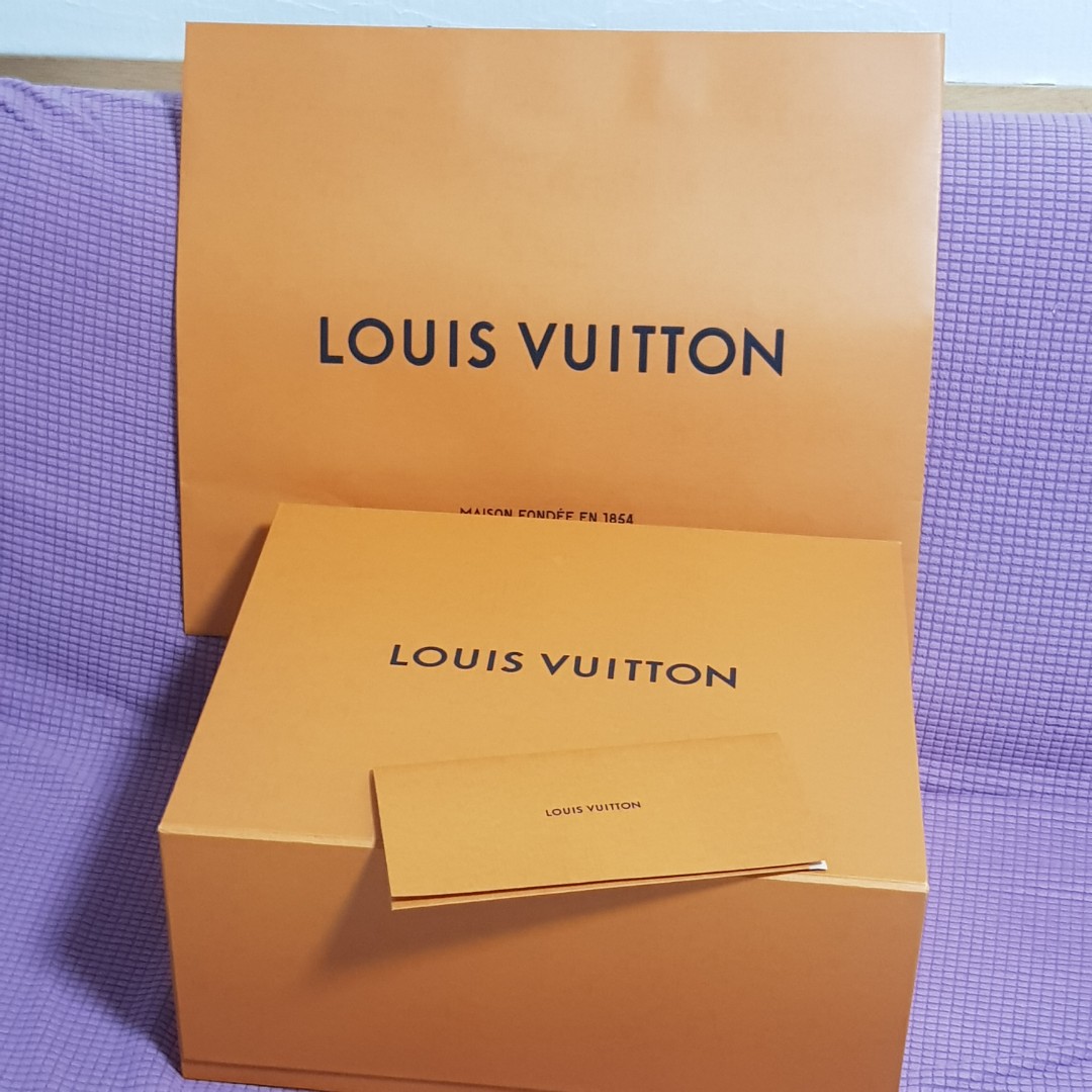 Authentic LV Paper bag and box, Luxury, Bags & Wallets on Carousell