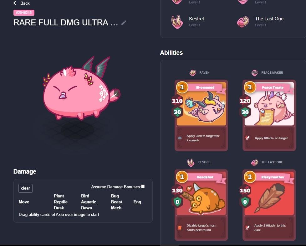 Axie Infinity ULTRA RARE UTILITY AXIES, Video Gaming, Video Games ...