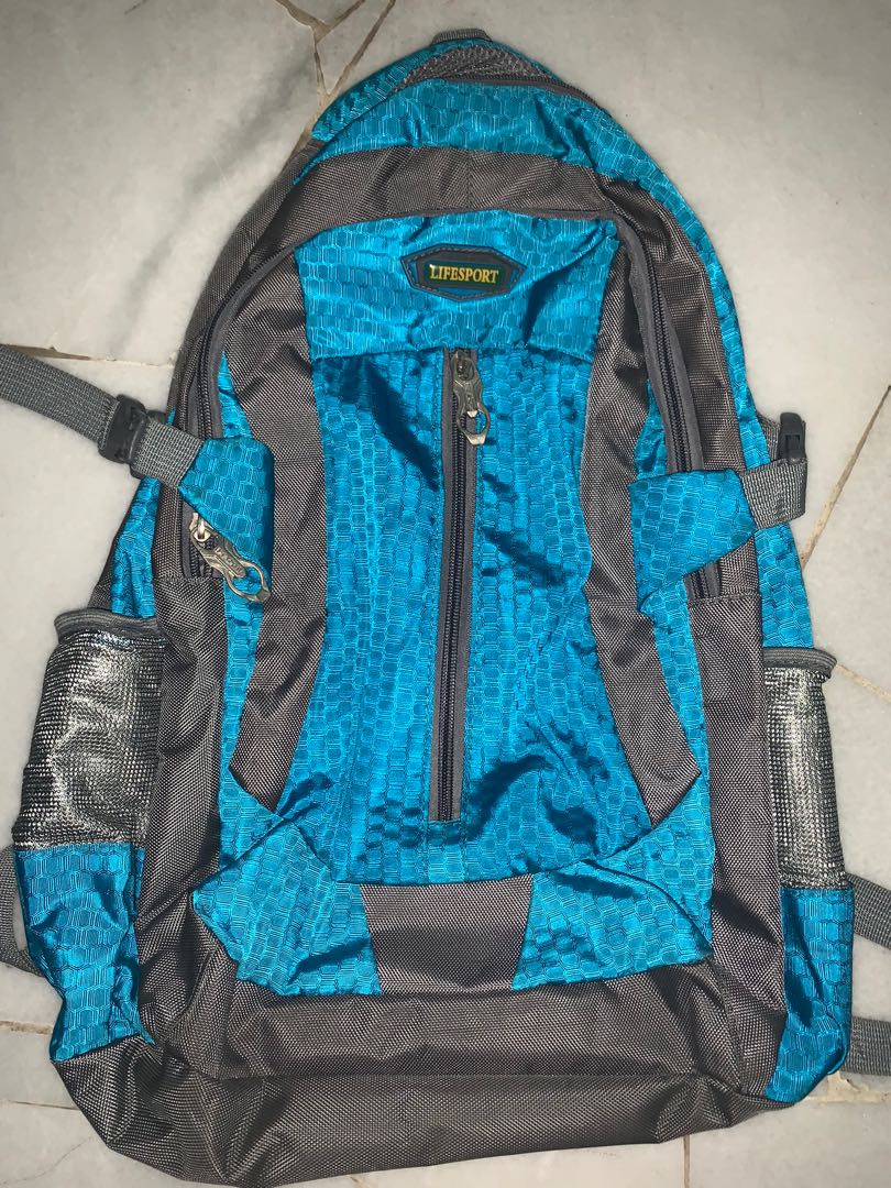 blue backpack, Men's Fashion, Bags, Backpacks on Carousell