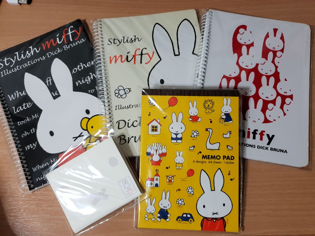 *Brand New* Miffy Notepad, Memo pad (with Stickers) and Notebooks ...