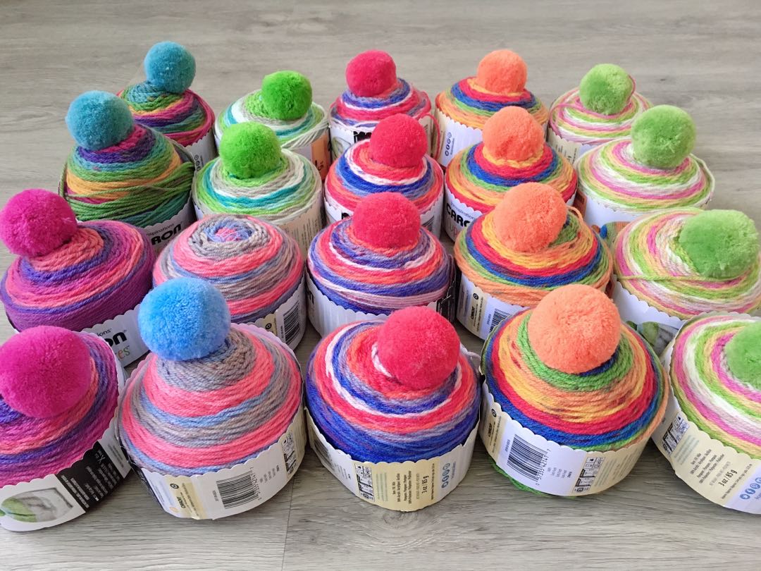 Caron Cupcake Yarn, Hobbies & Toys, Stationery & Craft, Craft Supplies ...