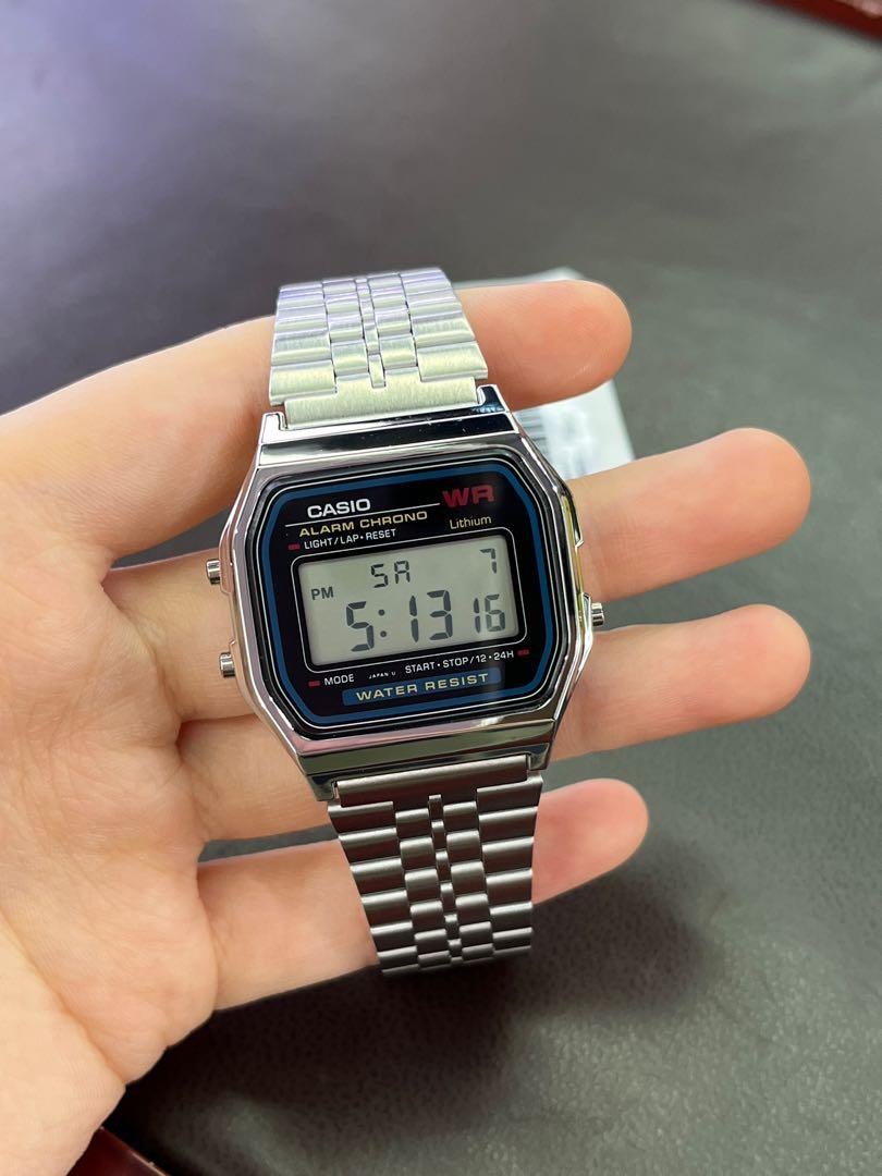 Casio A159W-N1, 名牌, 手錶 - Carousell