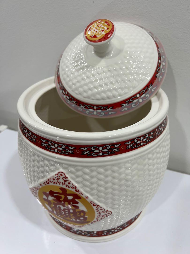 Ceramic Rice Container, Furniture & Home Living, Kitchenware ...