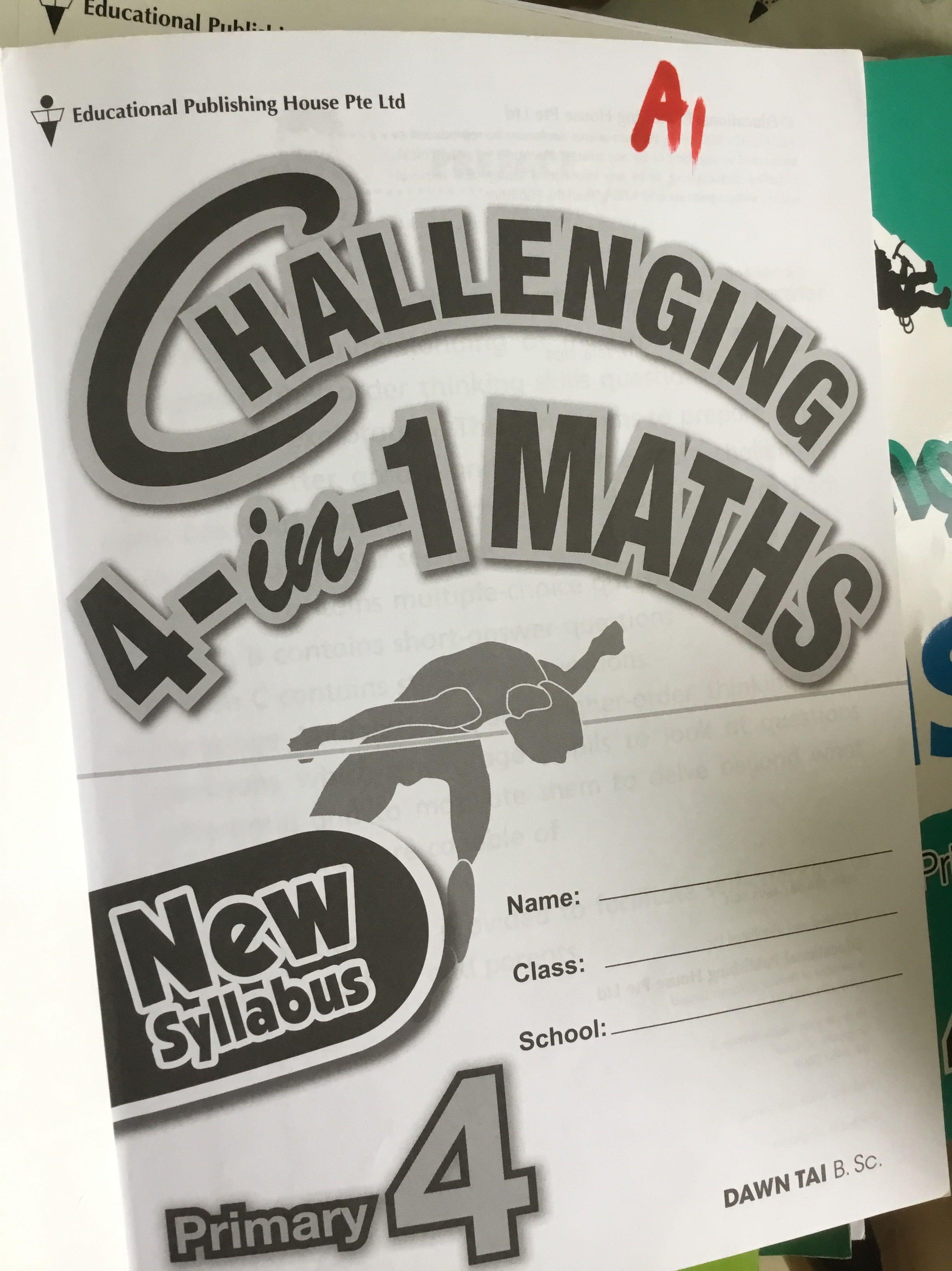 Challenging 4 in 1 Maths, Hobbies & Toys, Books & Magazines, Assessment ...
