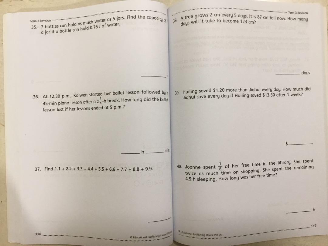 Challenging 4 in 1 Maths, Hobbies & Toys, Books & Magazines, Assessment ...