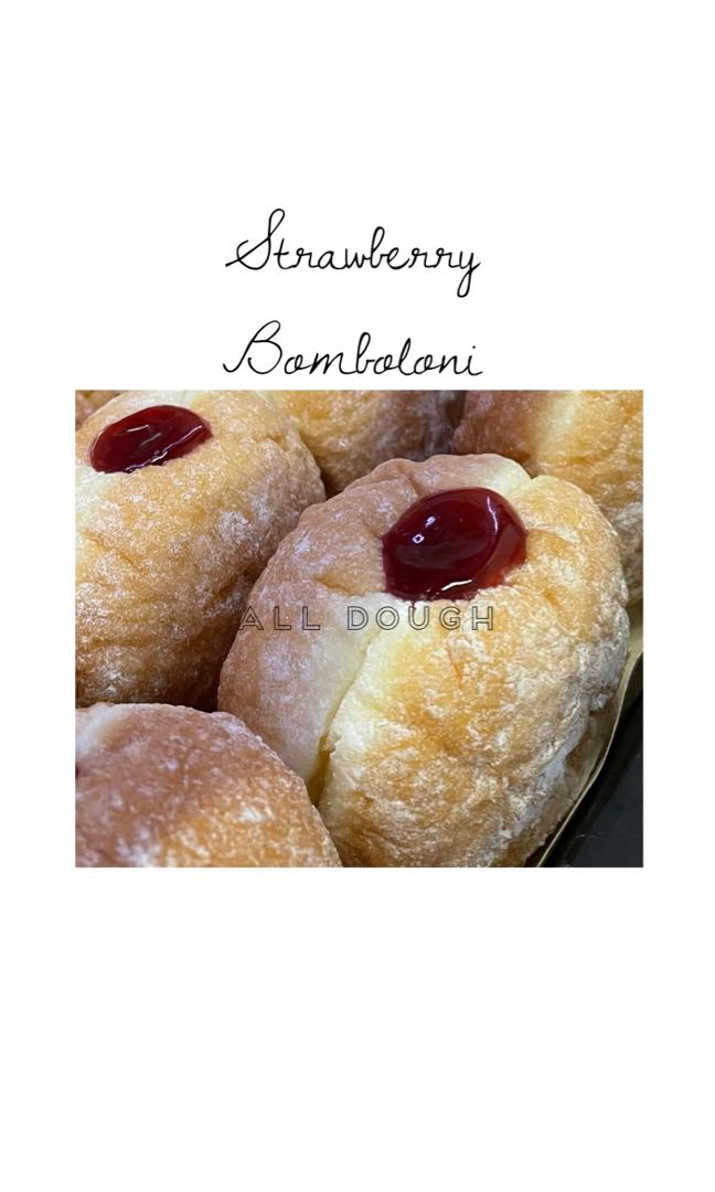 Classic Strawberry Bomboloni, Food & Drinks, Local Eats on Carousell