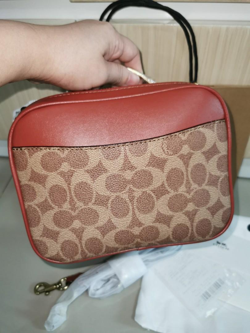 Coach Riley Lunchbox Bag In Signature Canvas, Women's Fashion, Bags ...