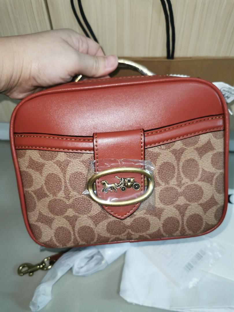 Coach Riley Lunchbox Bag In Signature Canvas, Women's Fashion, Bags ...