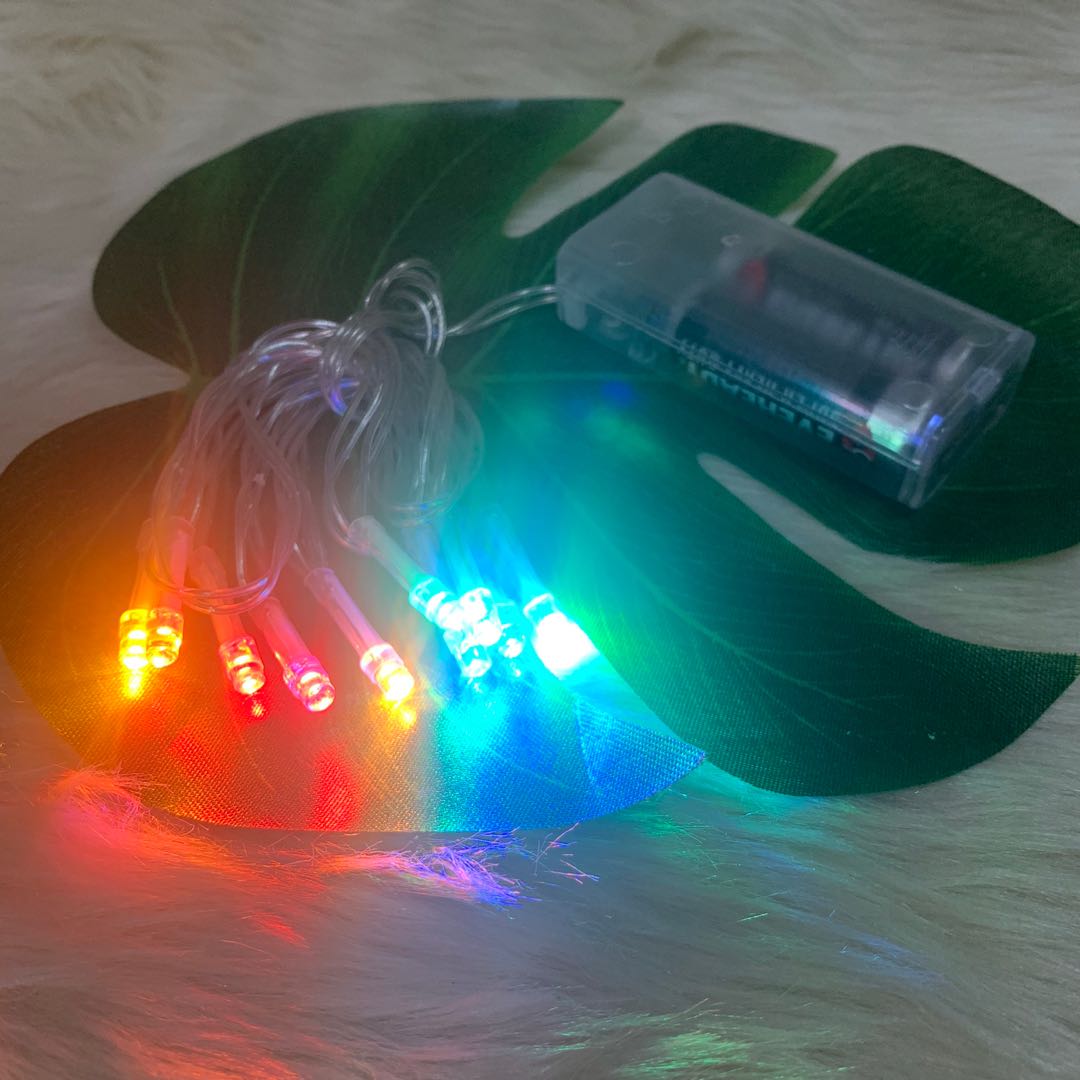 Colored Fairy Lights with Batteries, Furniture & Home Living, Home ...