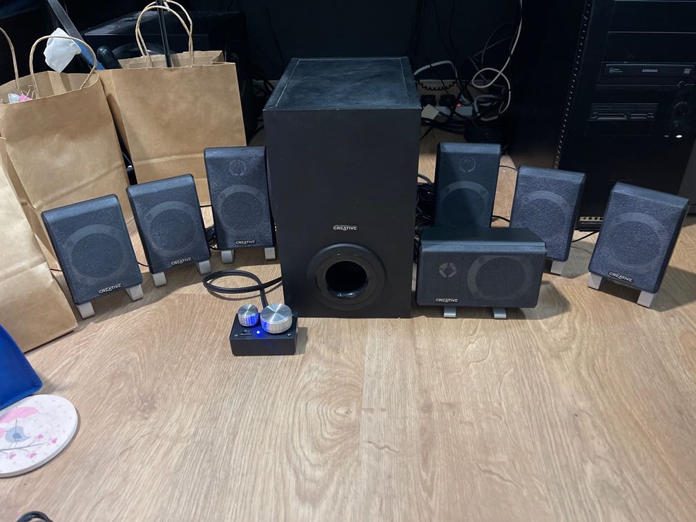 Creative 7.1 Surround Sound Speakers Full set, Audio, Soundbars ...
