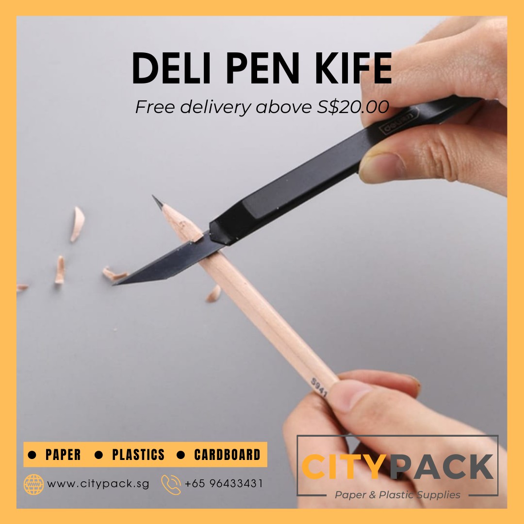 Deli 9mm Utility Pen Knife (3pcs) / Pen Knife / Steel Pen Knife ...