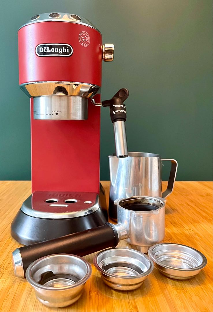 Delonghi Dedica Style EC685 red coffee machine , TV & Home Appliances ...